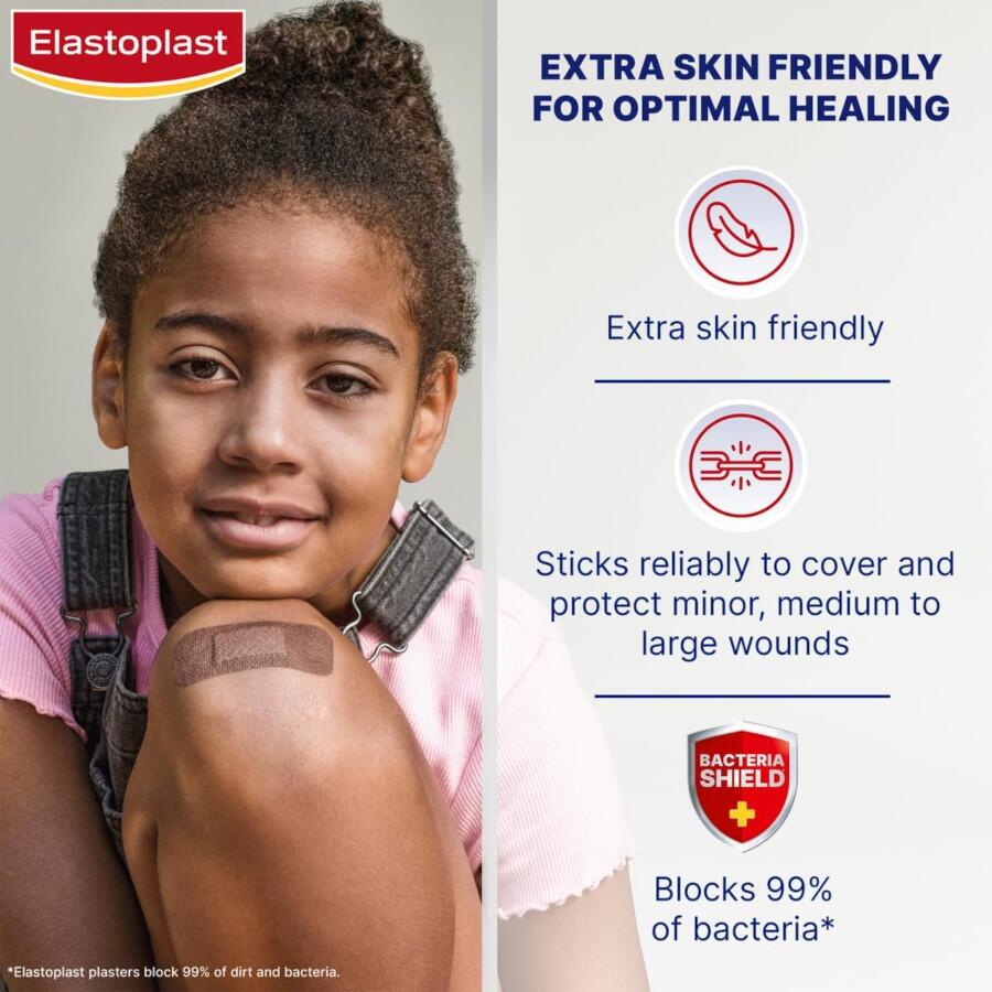 Elastoplast Sensitive Dark Plasters - 20pk