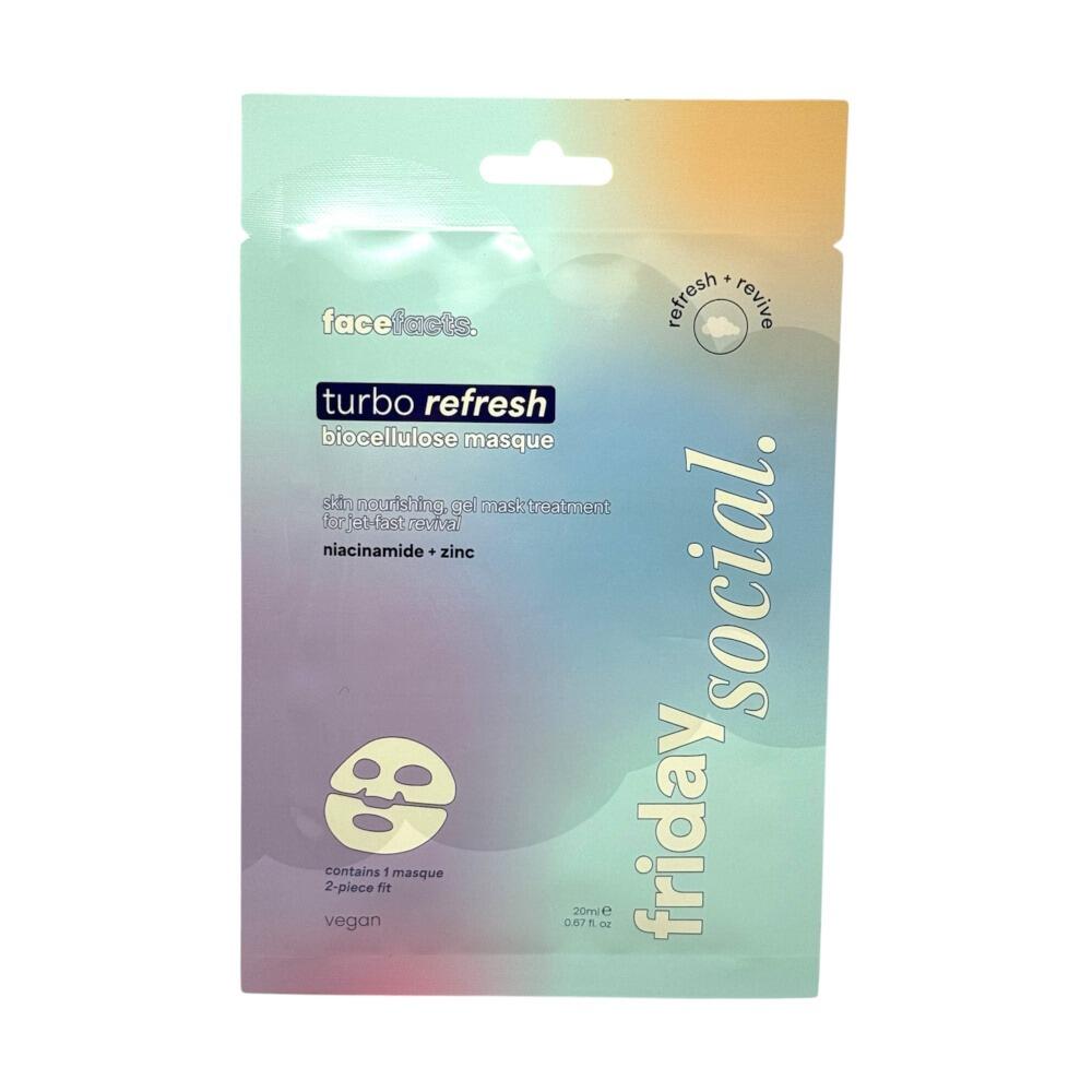 Face Facts Friday Social Turbo Refresh Niacinamide + Zinc Biocellulose ...
