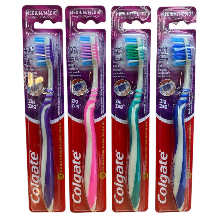 Colgate Zig Zag Medium Angled Bristles Toothbrush