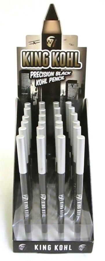 W7 King Kohl Precision Black Eye Liner Pencil (24pcs)