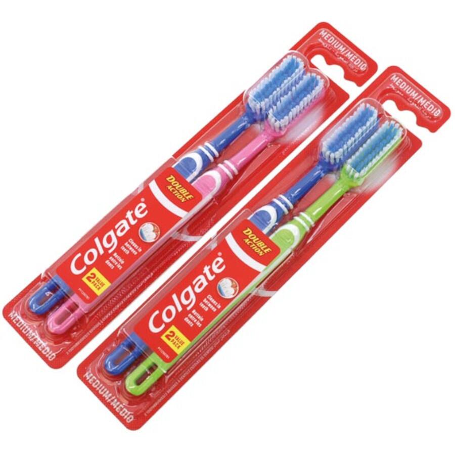 Colgate Double Action Toothbrush - 2pk