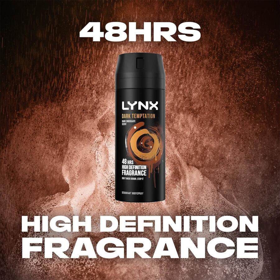 Lynx Dark Temptation Deodorant Body Spray - 150ml (6pcs)