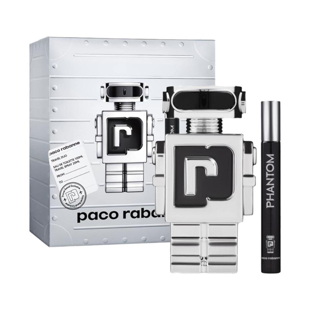 Phantom Travel Duo (Mens 100ml EDT + 20ml Travel Spray) Paco Rabanne