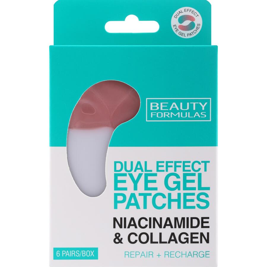 Beauty Formulas Niacinamide & Collagen Dual Effect Eye Gel Patches - 6 ...
