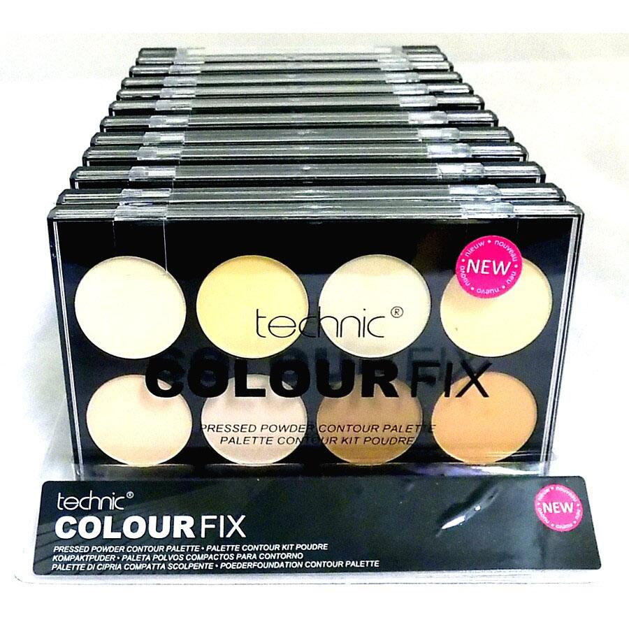 Technic Colour Fix Pressed Powder Contour Palette (12pcs)