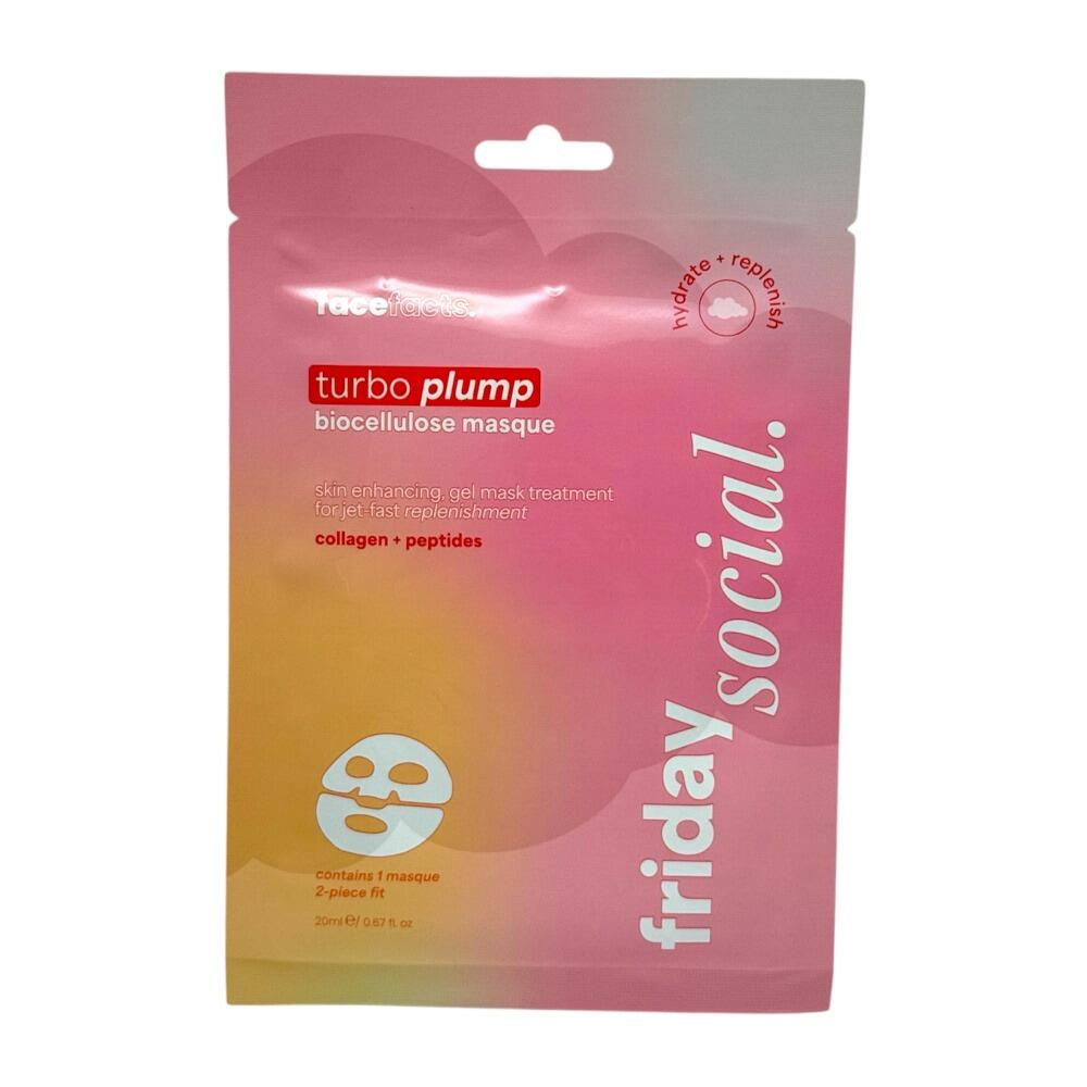 Face Facts Friday Social Turbo Plump Collagen + Peptides Biocellulose ...