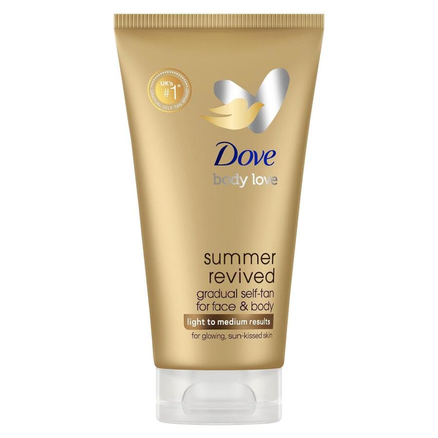 Dove Summer Revived Gradual Self-Tan For Face & Body - Light To Medium ...