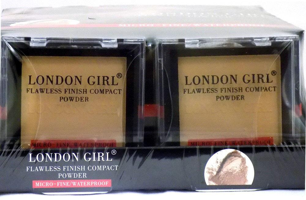 London Girl Flawless Finish Compact Powder 12pcs (22081) (Options)