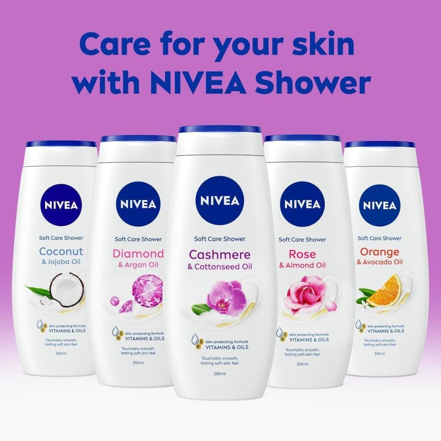 Nivea Cashmere & Cotton Seed Oil Shower Cream - 250ml