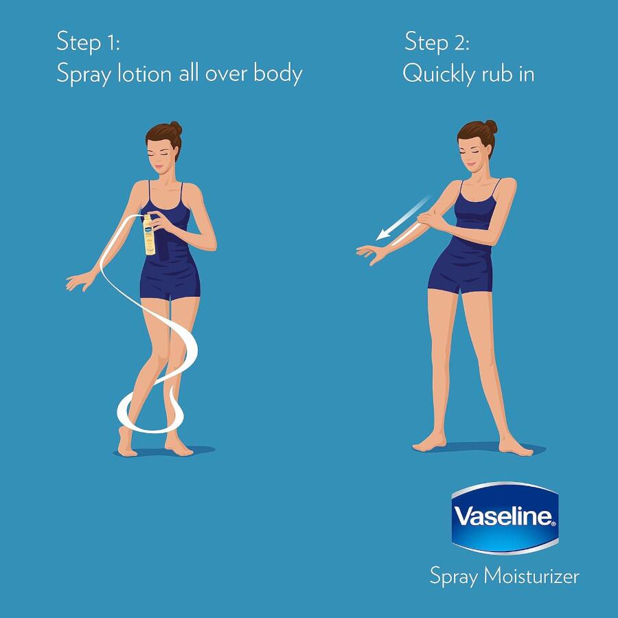 Vaseline Cocoa Radiant Continuous Spray Body Lotion - 190ml