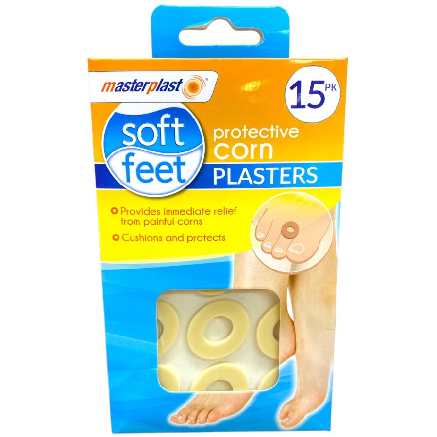Masterplast Soft Feet Protective Corn Plasters - 15pk