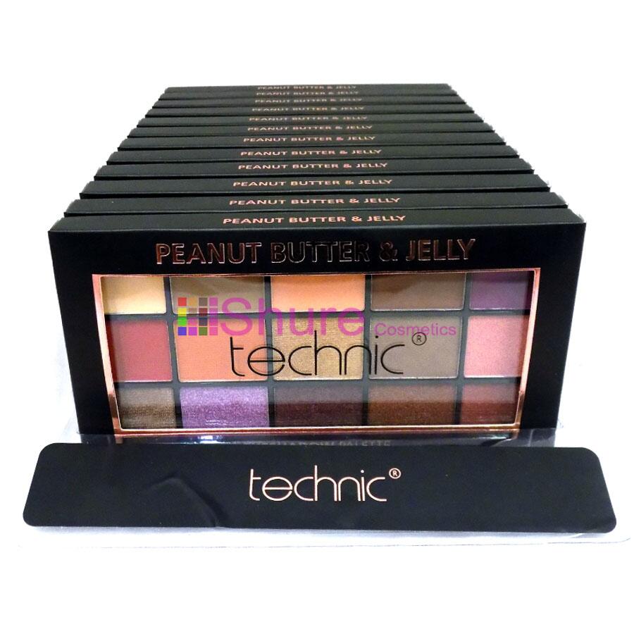 Technic 15 Eyeshadows Palette - Peanut Butter & Jelly (12pcs) (28531)