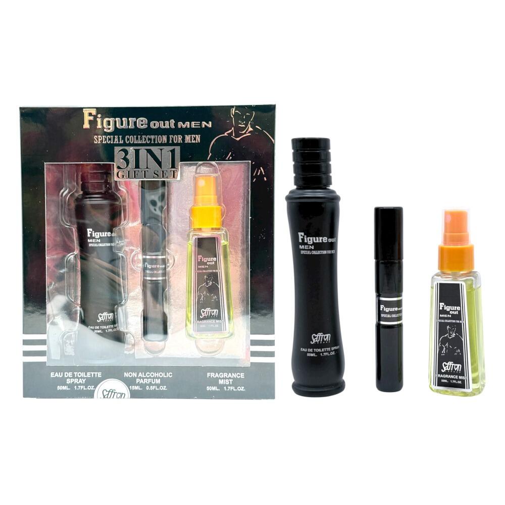 Figure Out Men 3in1 Gift Set (Mens 3pcs Gift Set) Saffron