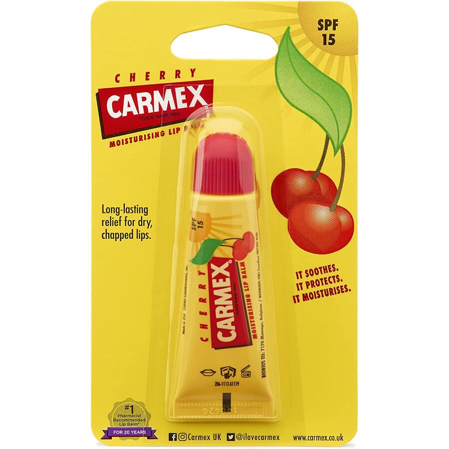 Carmex Cherry Moisturising Lip Balm Tube - 10g