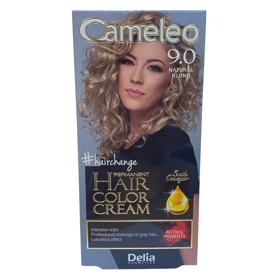 Delia Cameleo Permanent Hair Color Cream Kit with Omega+ - 9.0 Natural ...
