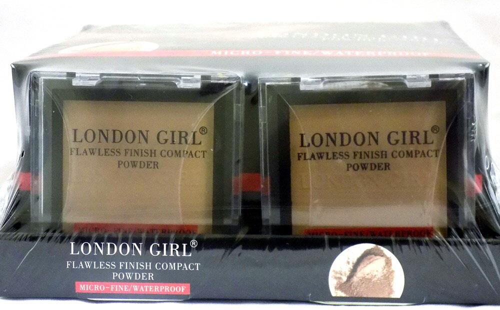 London Girl Flawless Finish Compact Powder 12pcs (22081) (Options)