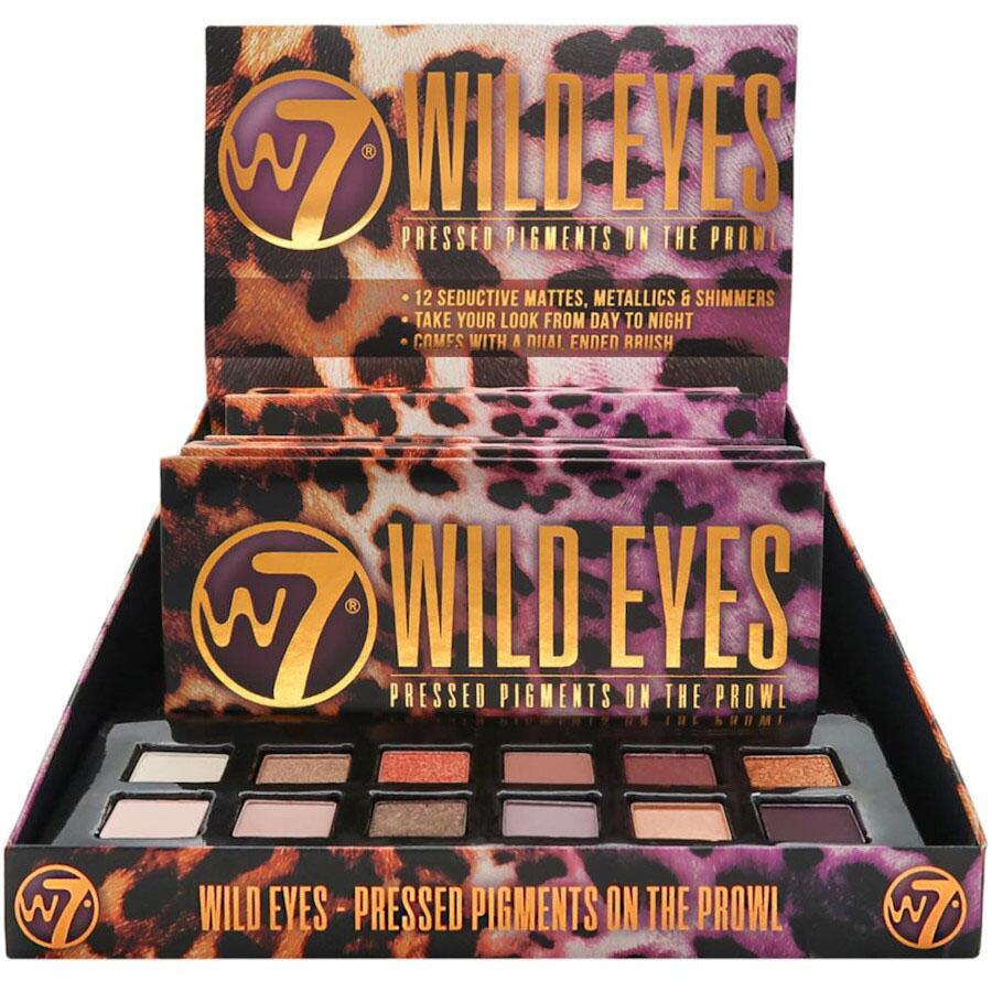 W7 Wild Eyes Pressed Pigments On The Prowl (6pcs)