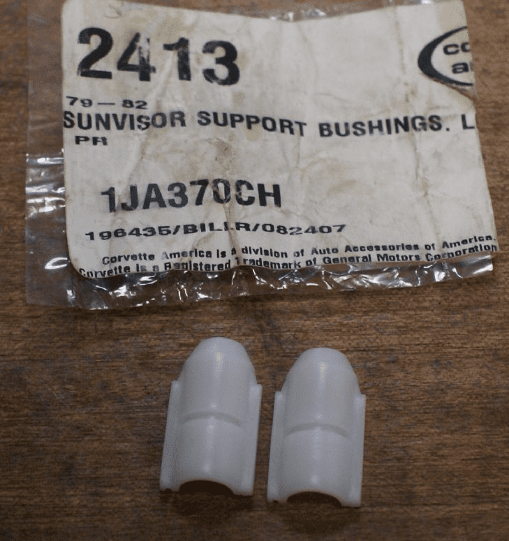 1979-82 pair Sunvisor Support Bushings LH2413New