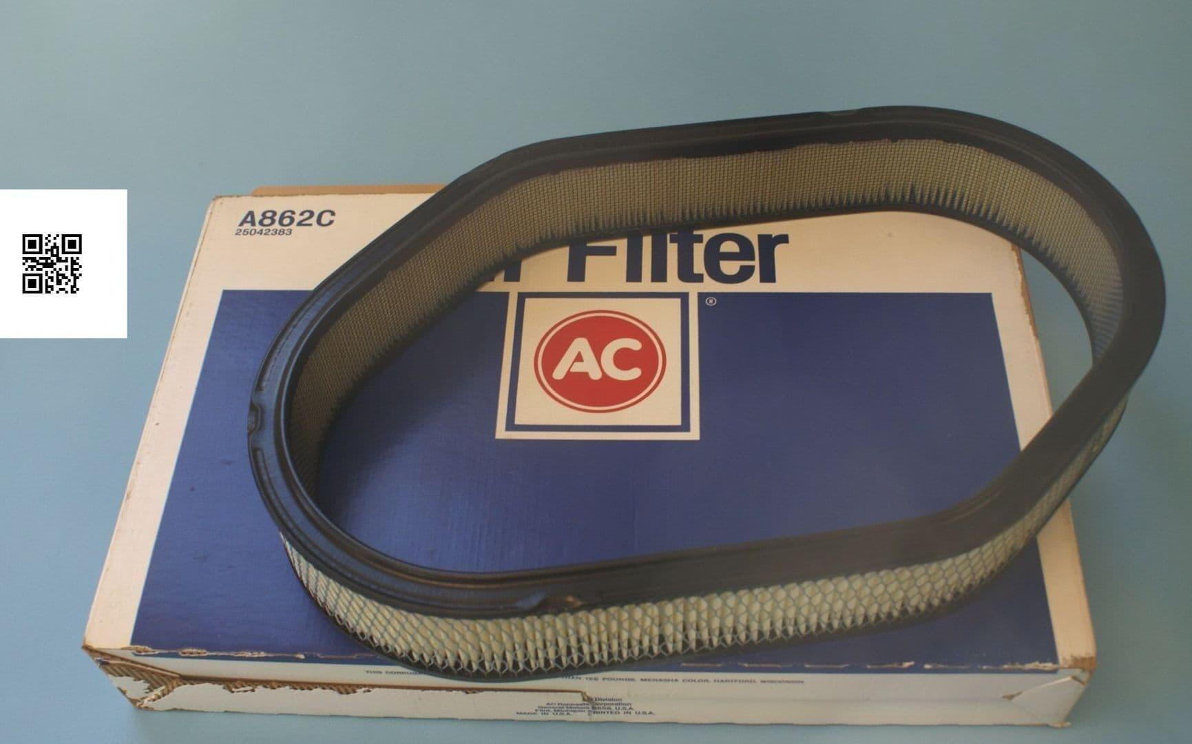 1984 Corvette C4 Air Filter GM 25042383 AC A862C Correct NCRS New In Box