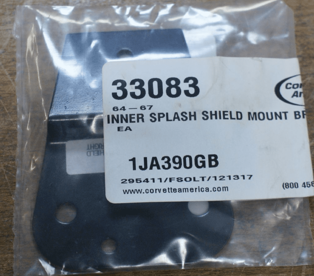 1964-1967 C2 CorvetteInner Splash Shield Mount Bracket RHNew