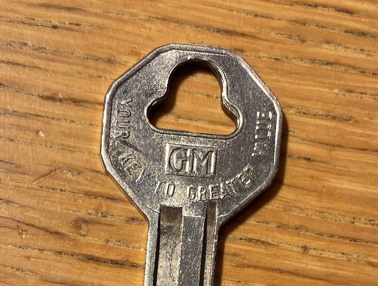 1953-1968 Corvette C1 -C2 B10 HEX Octagon-Head Key ignition-door most ...