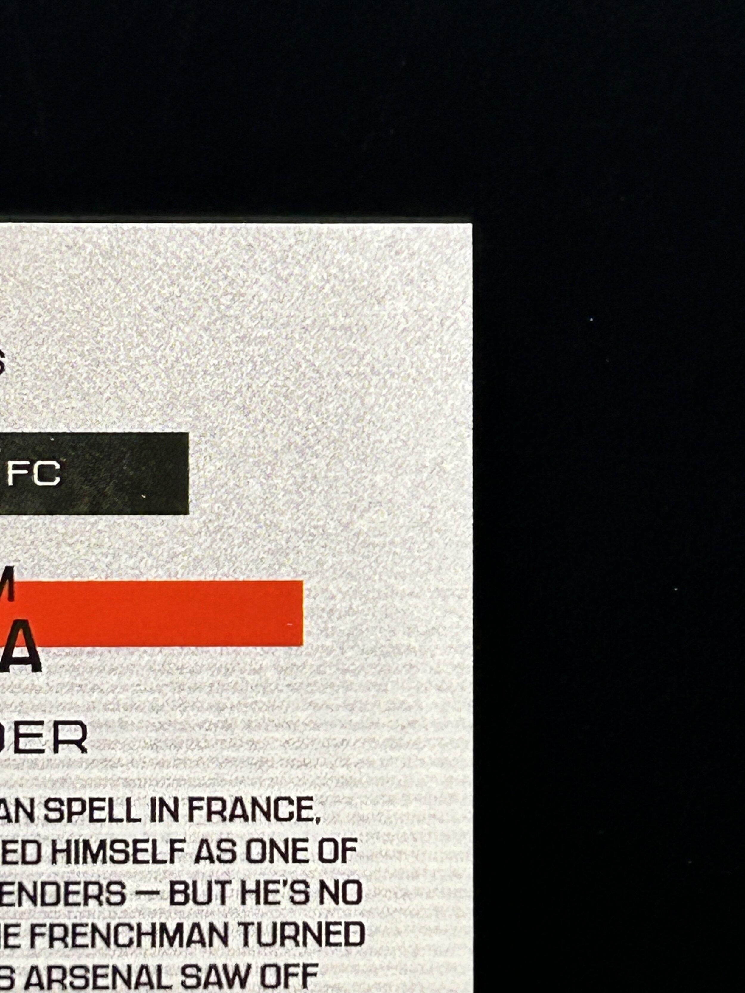 William Saliba 1/5 Autograph – Bonafide Baller (Topps Arsenal Team Set ...