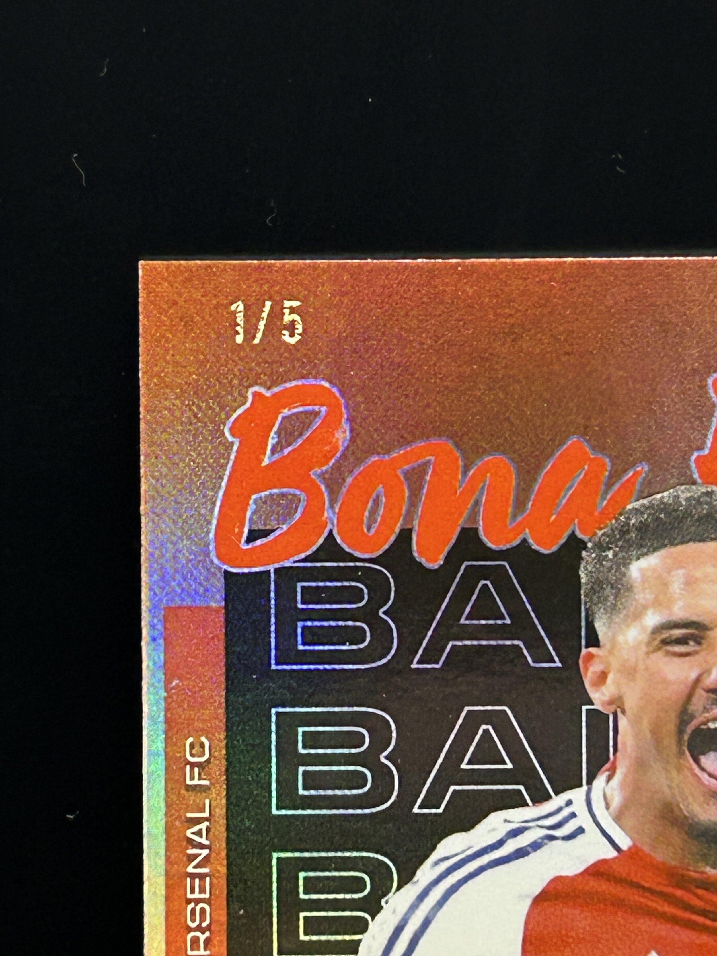 William Saliba 1/5 Autograph – Bonafide Baller (Topps Arsenal Team Set ...