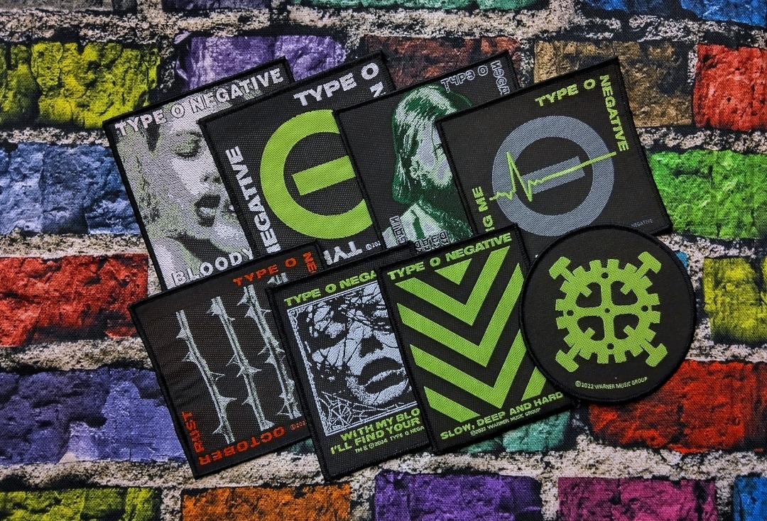 Type O Negative - Bundle Of 8 Official Sew On Woven Patches