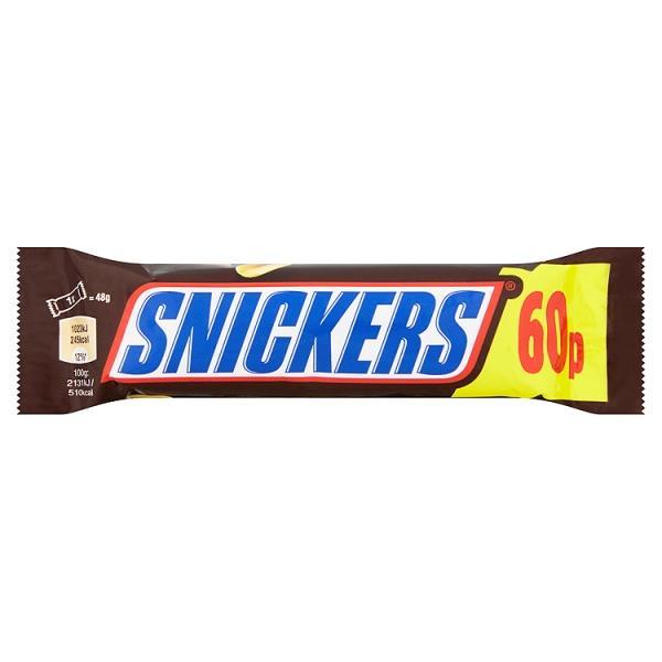 SNICKERS SINGLE PM.60p 48x48g