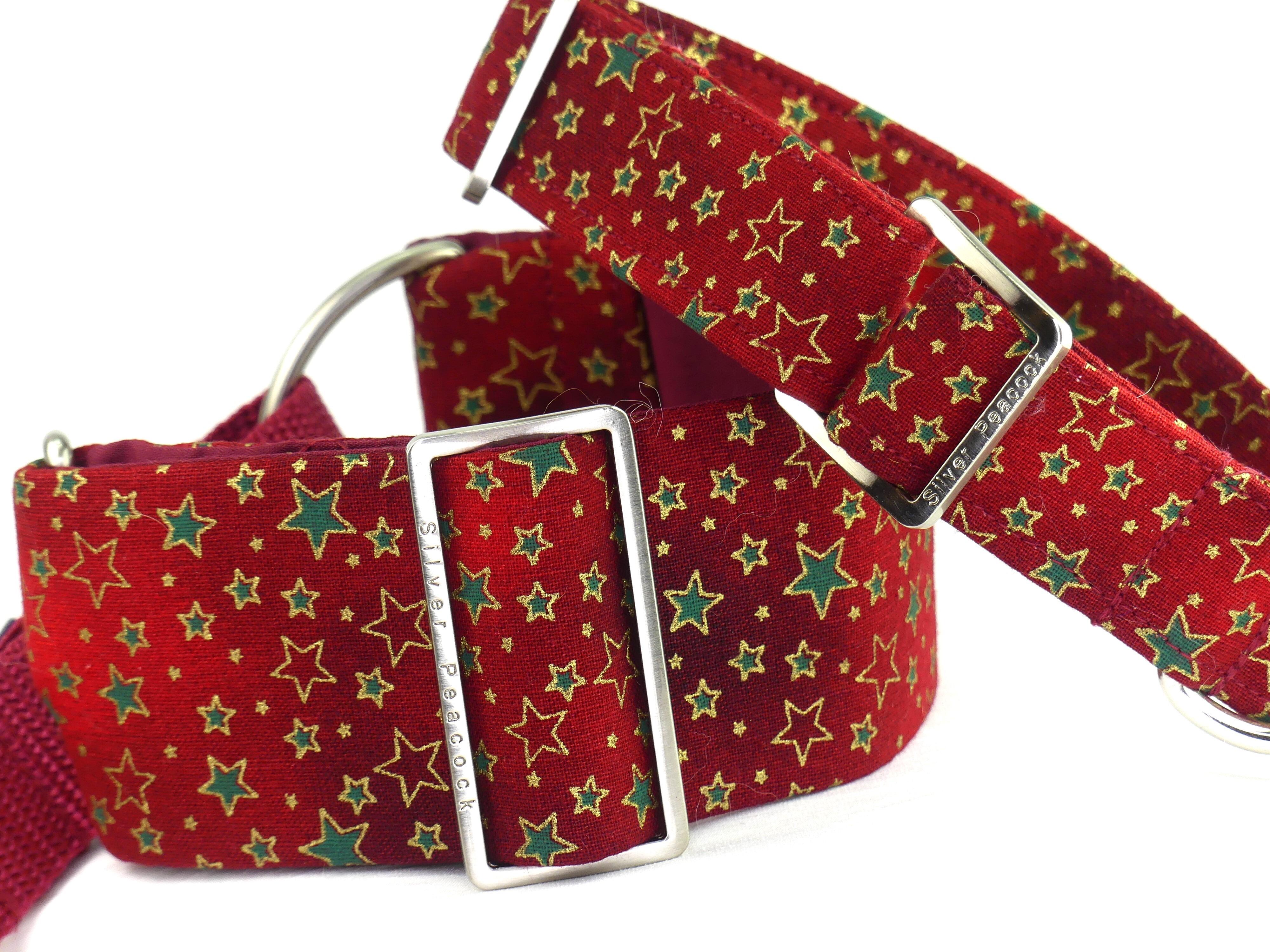 Burgundy Stars Collars