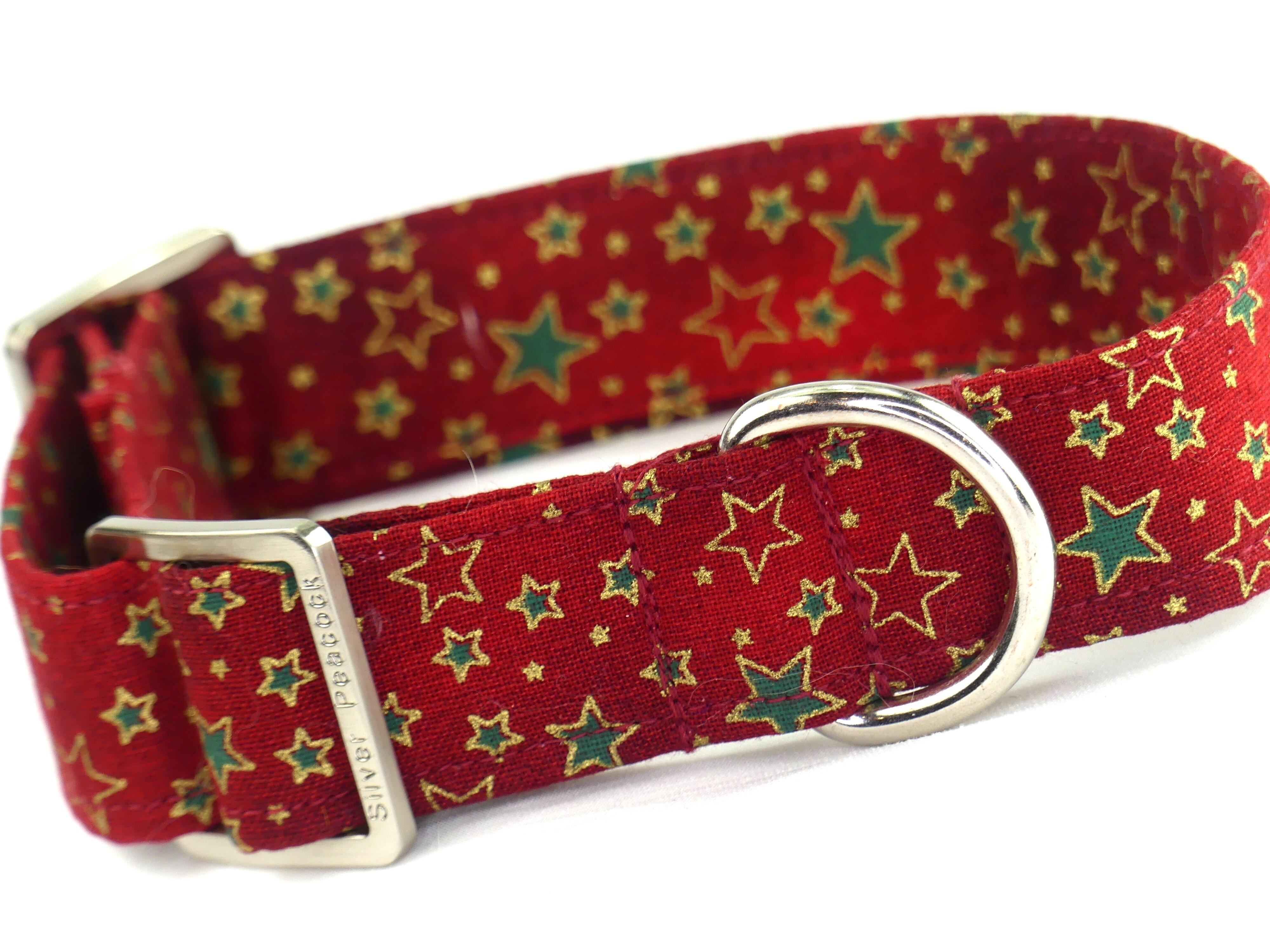 Burgundy Stars Collars