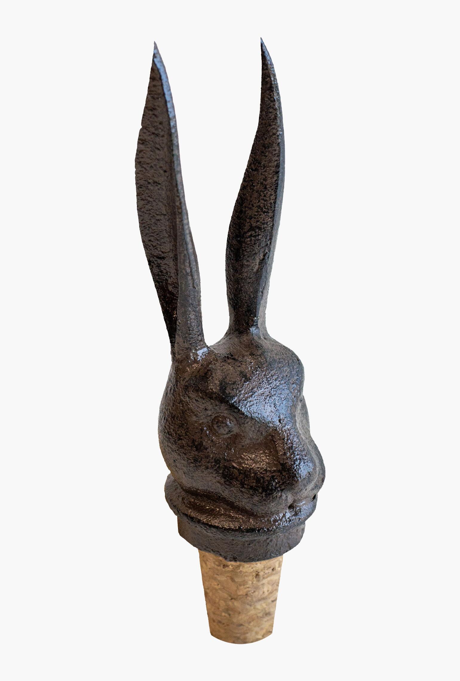 Cast Iron Hare Wine Bottle Stopper