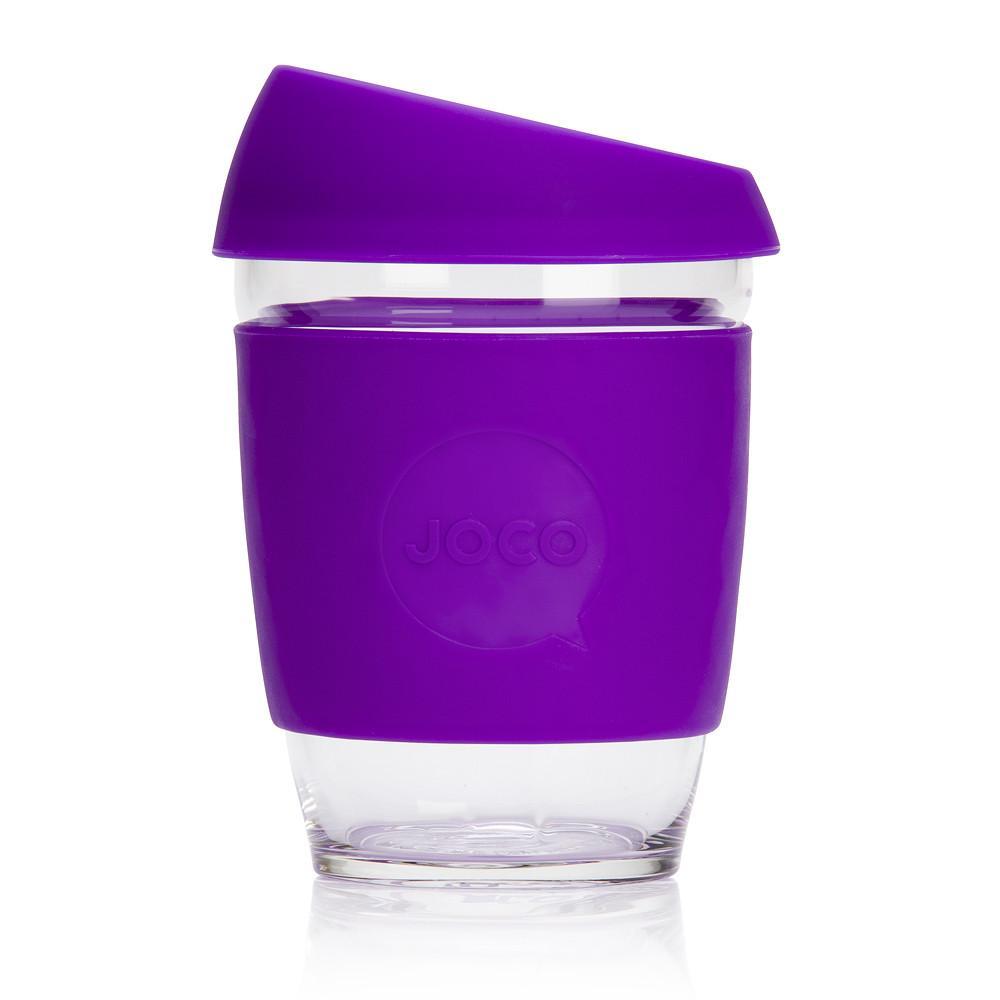 JOCO Glass Reusable Coffee Mug - 12oz Purple