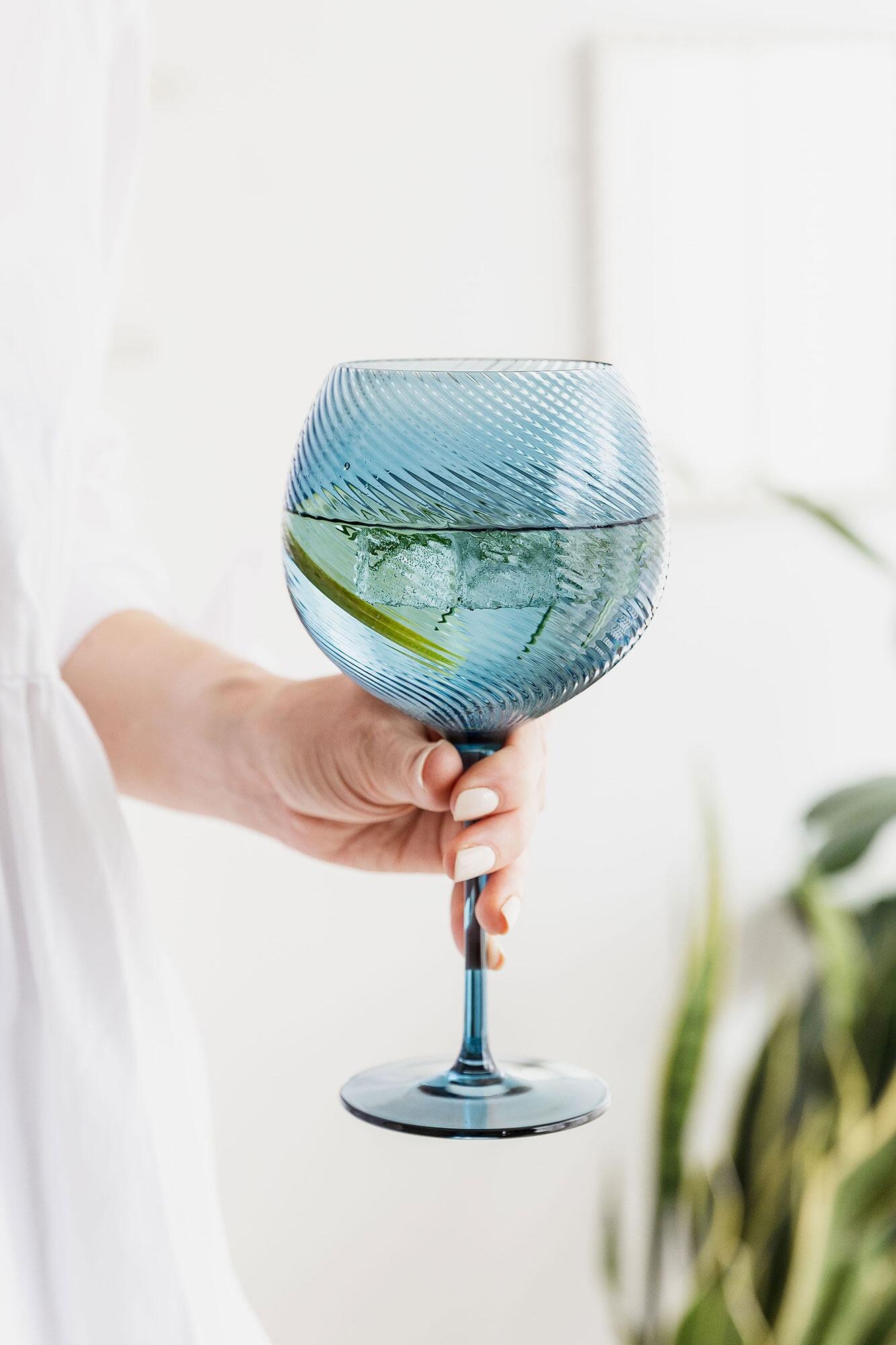 Fish Stacking Glass - Set of 4 250ml (Blue)