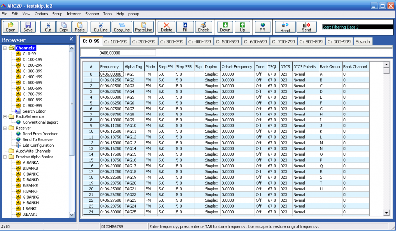 Butel software ARC20, when used with the USB cable, enhances IC-R20 ...