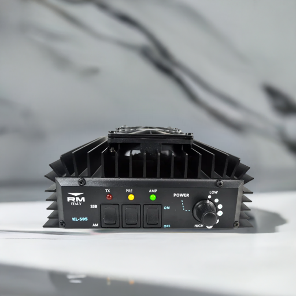 RM KL505V is a 3.6-30MHz linear amplifier with a built-in pre-amp - Radioworld UK