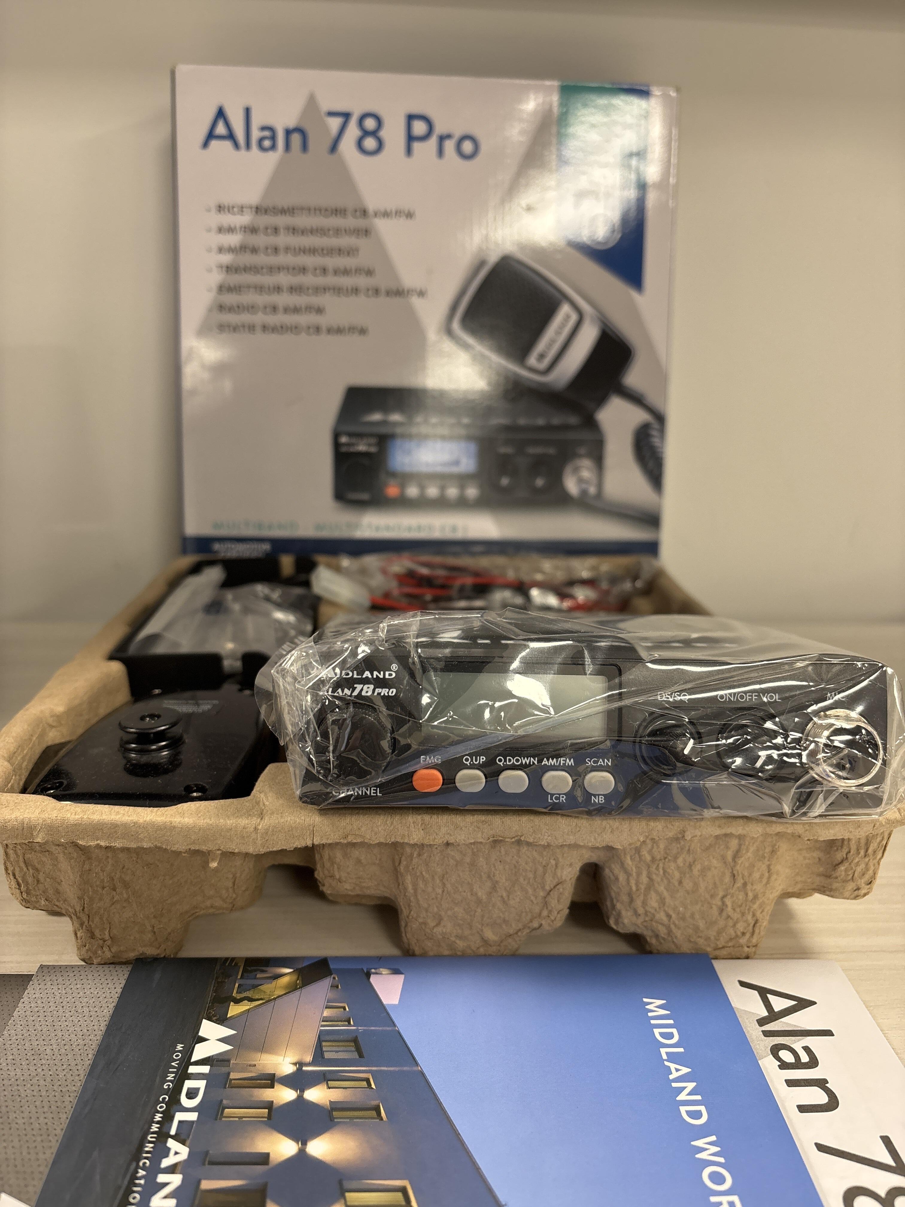Second Hand Midland alan 78 pro cb radio for europe and the uk. 12v/24v - Radioworld UK