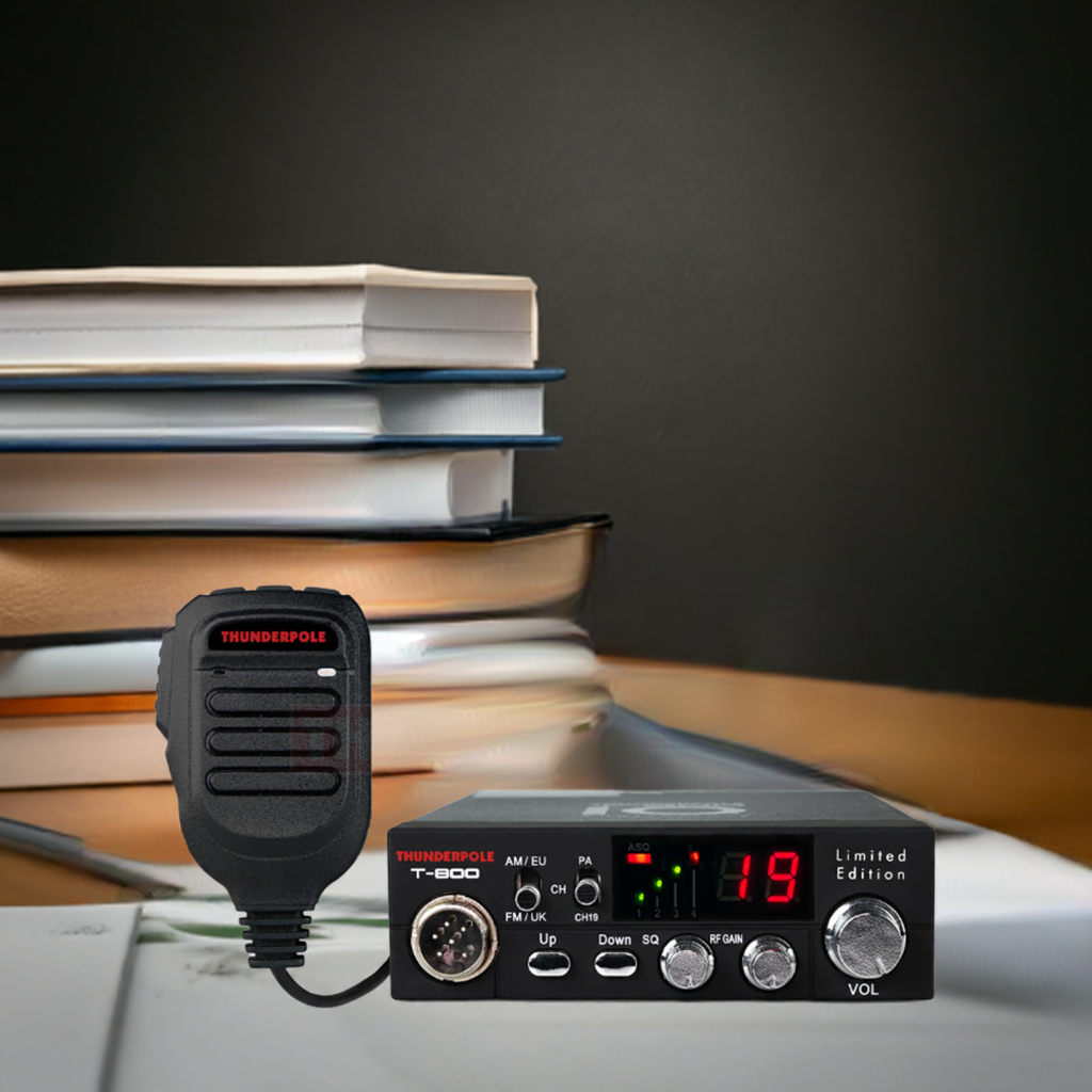Thunderpole T-800 Limited Edition FM, AM mobile CB transceiver - 80 UK, EU channels - Radioworld UK