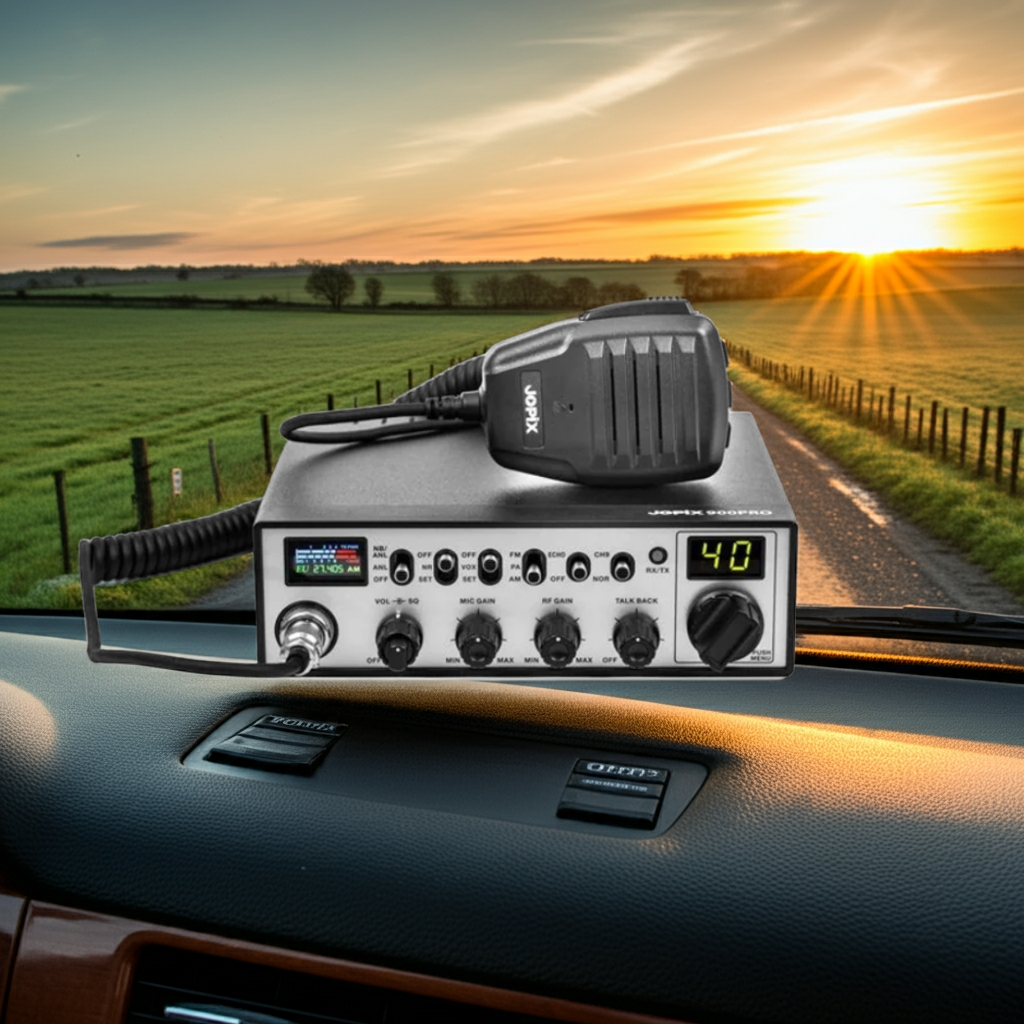 Jopix 900PRO CB Radio – Multi-Standard AM/FM Mobile Transceiver - Radioworld UK
