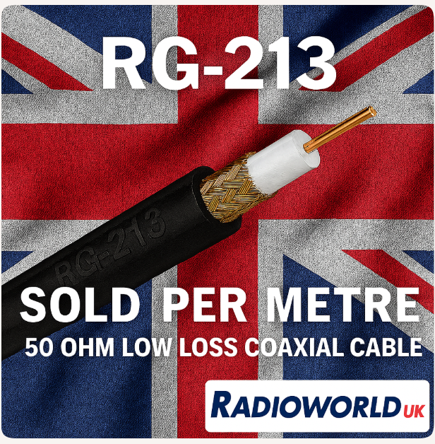 RG-213 Coaxial Cable 50 Ohm – Sold Per Metre | Radioworld UK