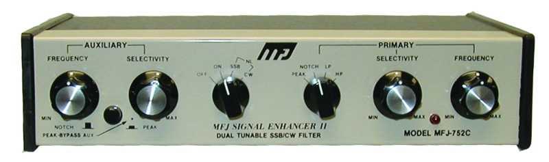 MFJ-752C - Dual Tunable CW Audio Filter - radioworld