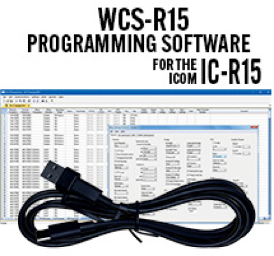 WCS-R15 Programming Software and RT-65 cable for the Icom IC-R15 - Radioworld UK