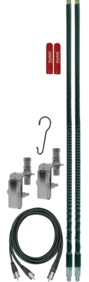 Firestik 3ft Dual Mirror Mount CB Antenna Kit - Radioworld UK