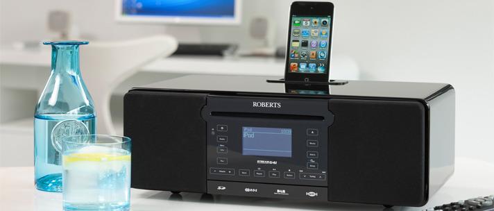 Wide Range of Roberts Stream 64i DAB/DAB+/FM RDS and WiFi