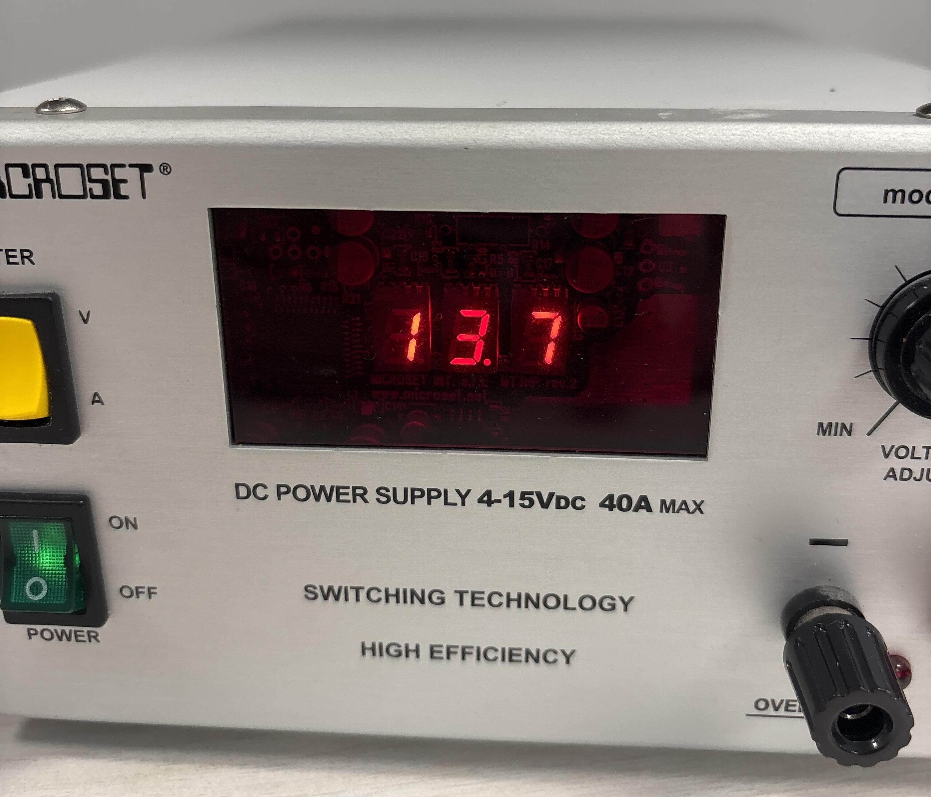 Second Hand Microset LS-40 Adjustable Power Supply 40A - Radioworld UK