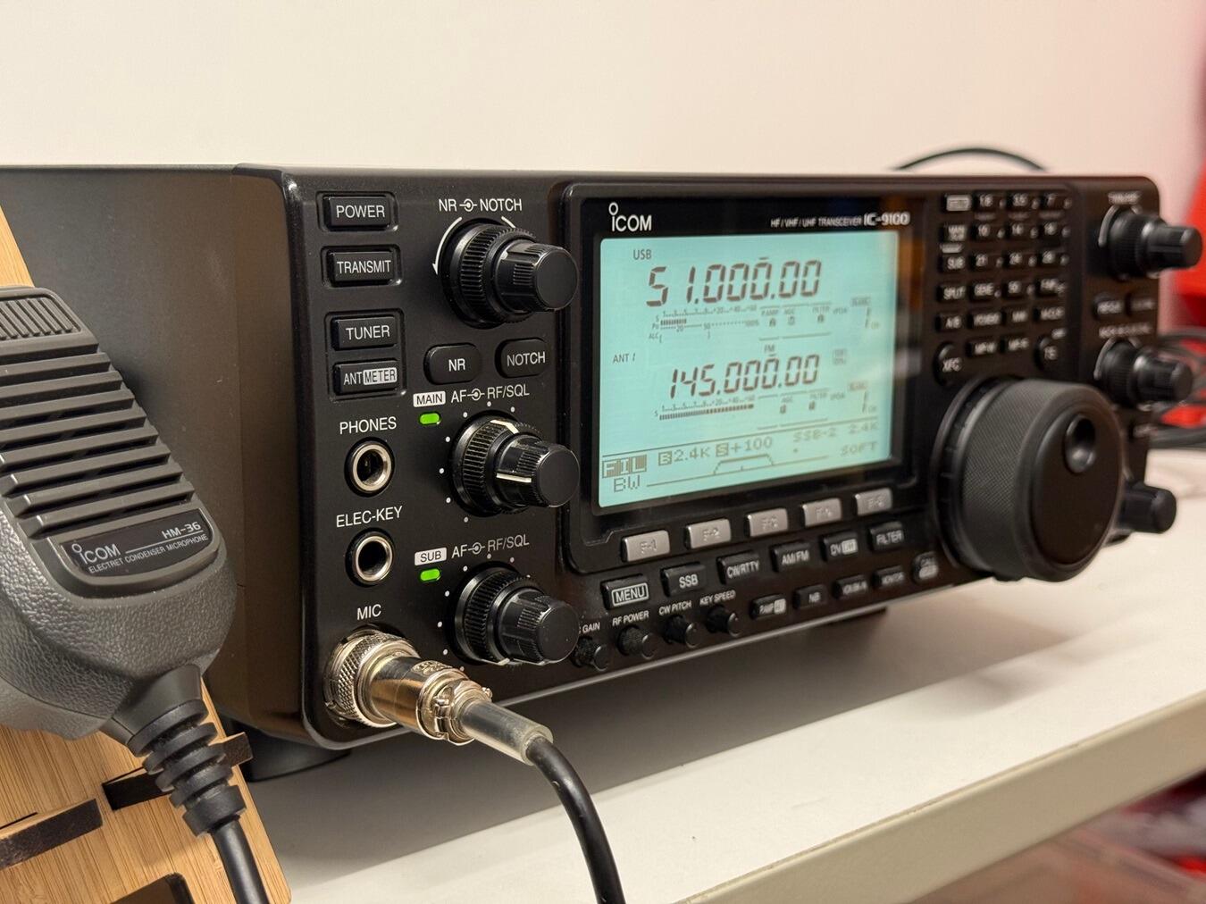Second Hand Icom IC‑9100 HF/VHF/UHF All‑Band Transceiver – Radioworld UK
