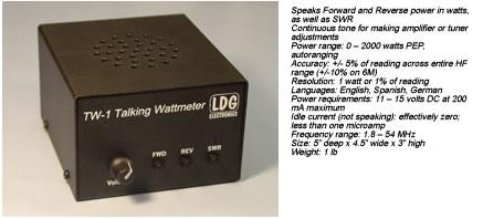 LDG TW-1 Talking Wattmeter - radioworld