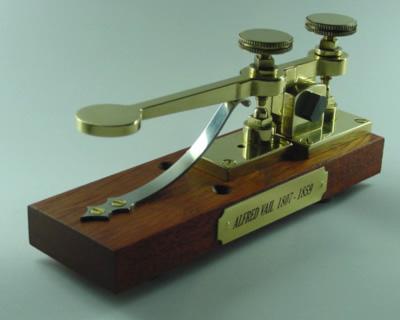 Alfred VAIL Reproduction Straight Key by Kent - radioworld
