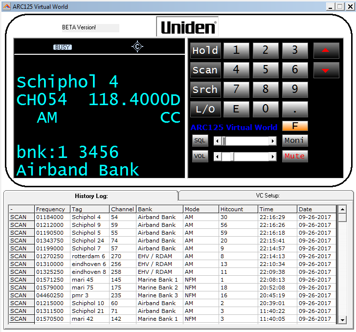 Uniden ARC-125 programming software is designed for use with the UBC ...