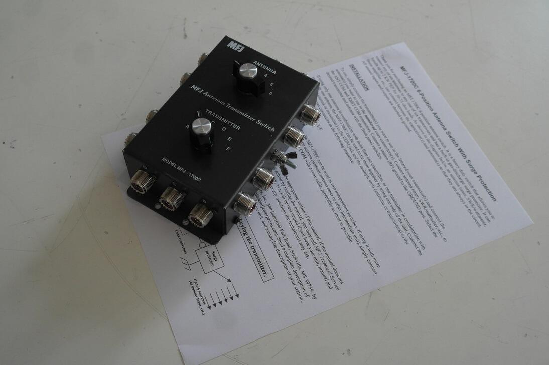 Second Hand MFJ-1700C 6 Way Antenna Coax Switch - Radioworld UK